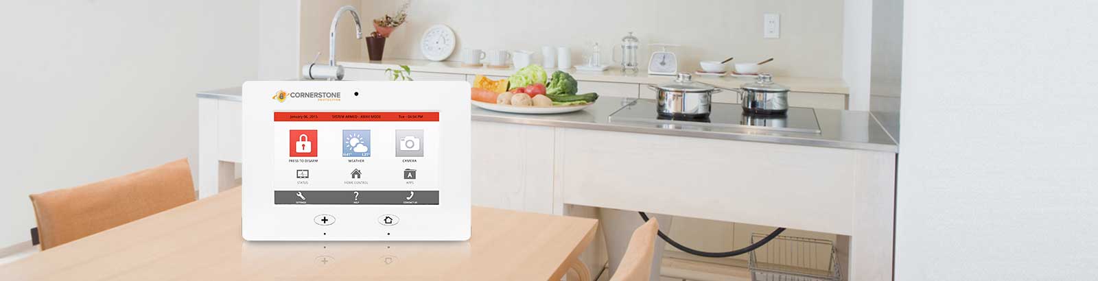 DSC Touch: All-in-One Wireless Touchscreen Security Panel