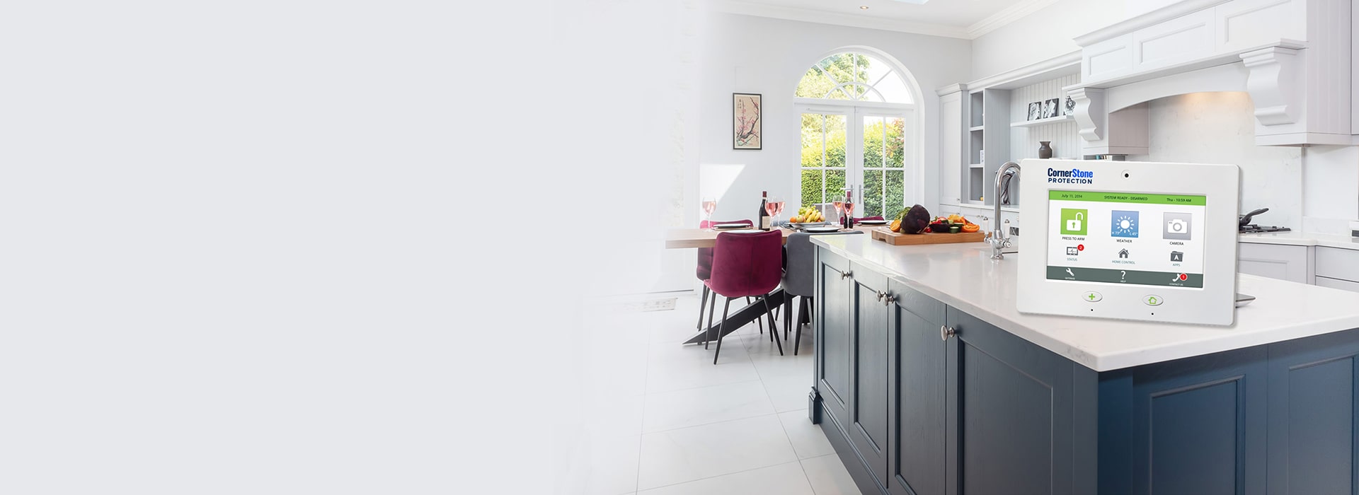 DSC Touch: All-in-One Wireless Touchscreen Security Panel